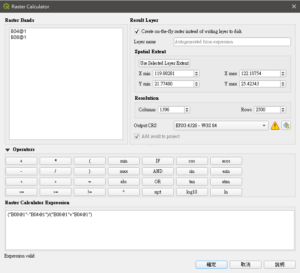 [遙測教學]QGIS+Sentinel-2計算NDVI(Normalized Difference Vegetation Index)